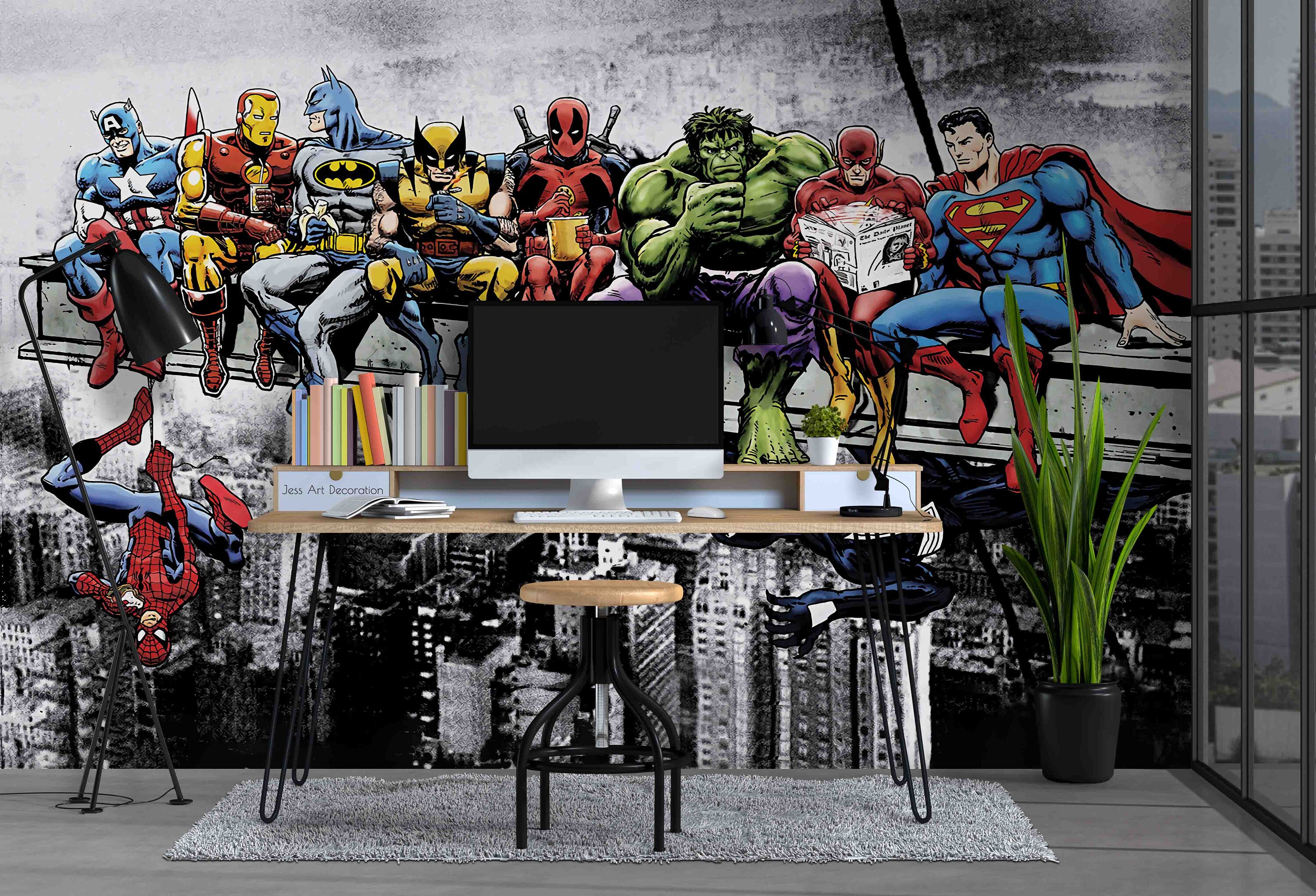 3D Superhero Anime Marvel Group Photo Poster Wallpaper - Etsy Australia
