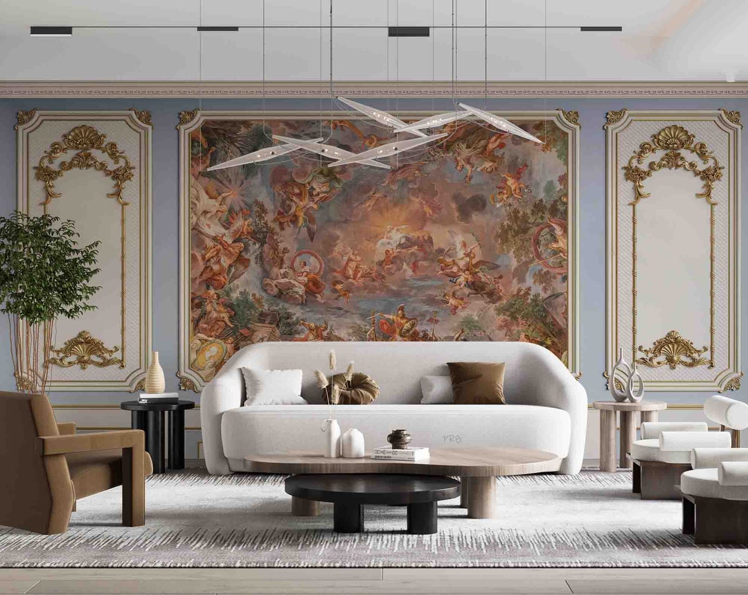 Religion Palace Angel Roman Column 3D Peel and Stick, Removable ...