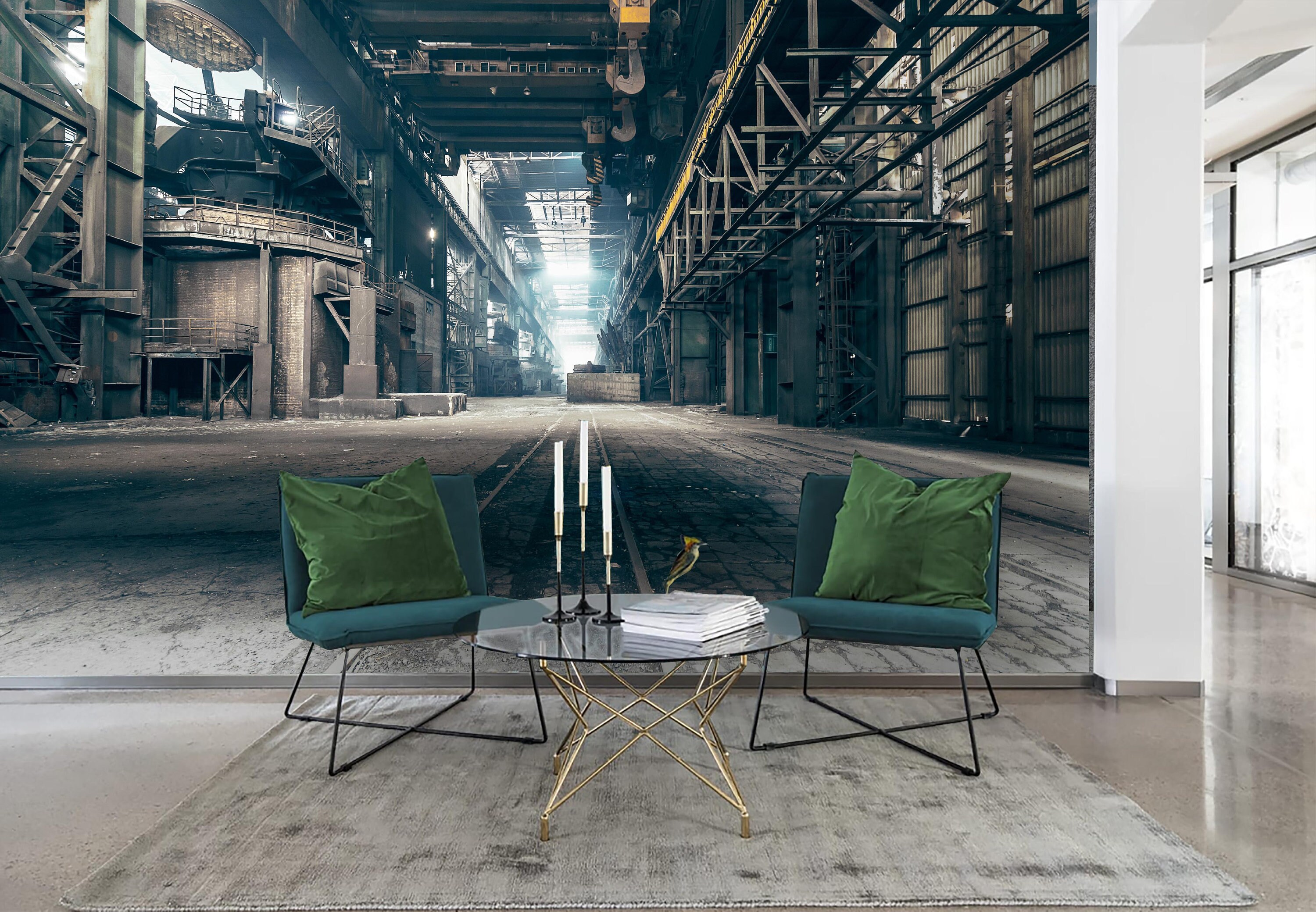 3D Factory Wallpaper Abandoned Wall Mural Dim Wall Decor - Etsy Australia