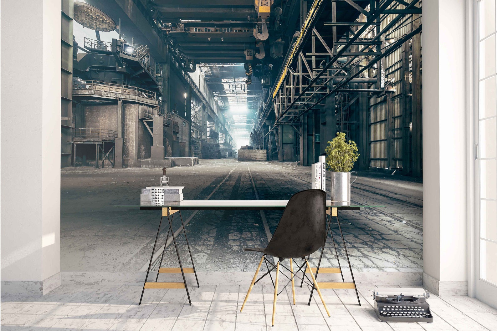 3D Factory Wallpaper Abandoned Wall Mural Dim Wall Decor - Etsy Australia