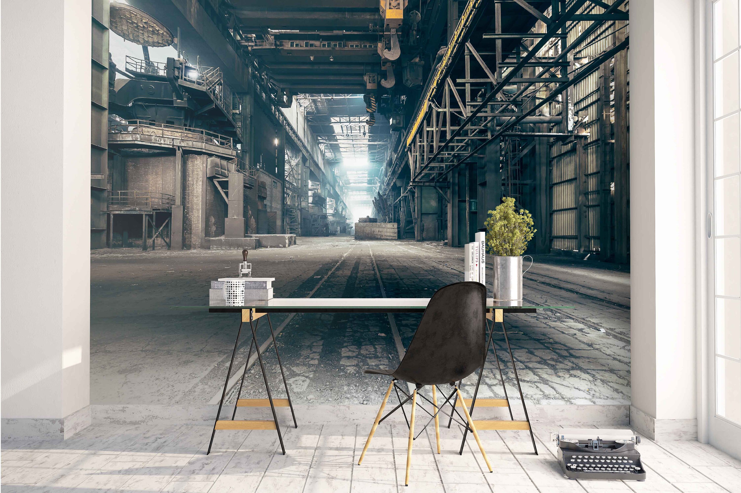 3D Factory Wallpaper Abandoned Wall Mural Dim Wall Decor - Etsy Australia