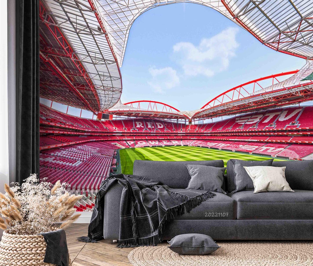 Portugal Benfica Stadium Wall Mural – Peel and Stick Wallpaper - Etsy