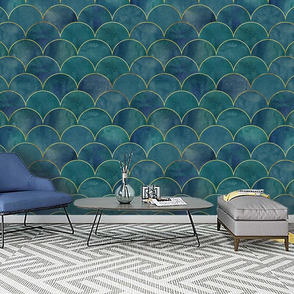 Fish Scale Wallpaper - Etsy