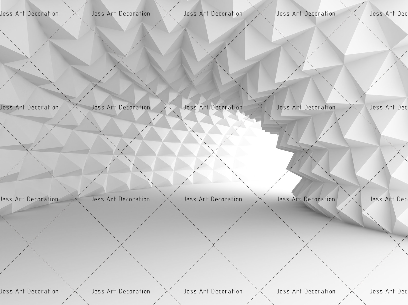 3D White Space Wallpaper Geometry Architecture Wall Mural - Etsy