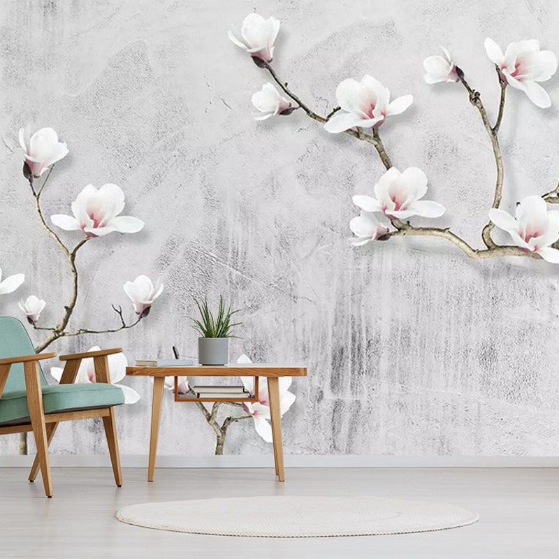 Magnolia Mural - Etsy