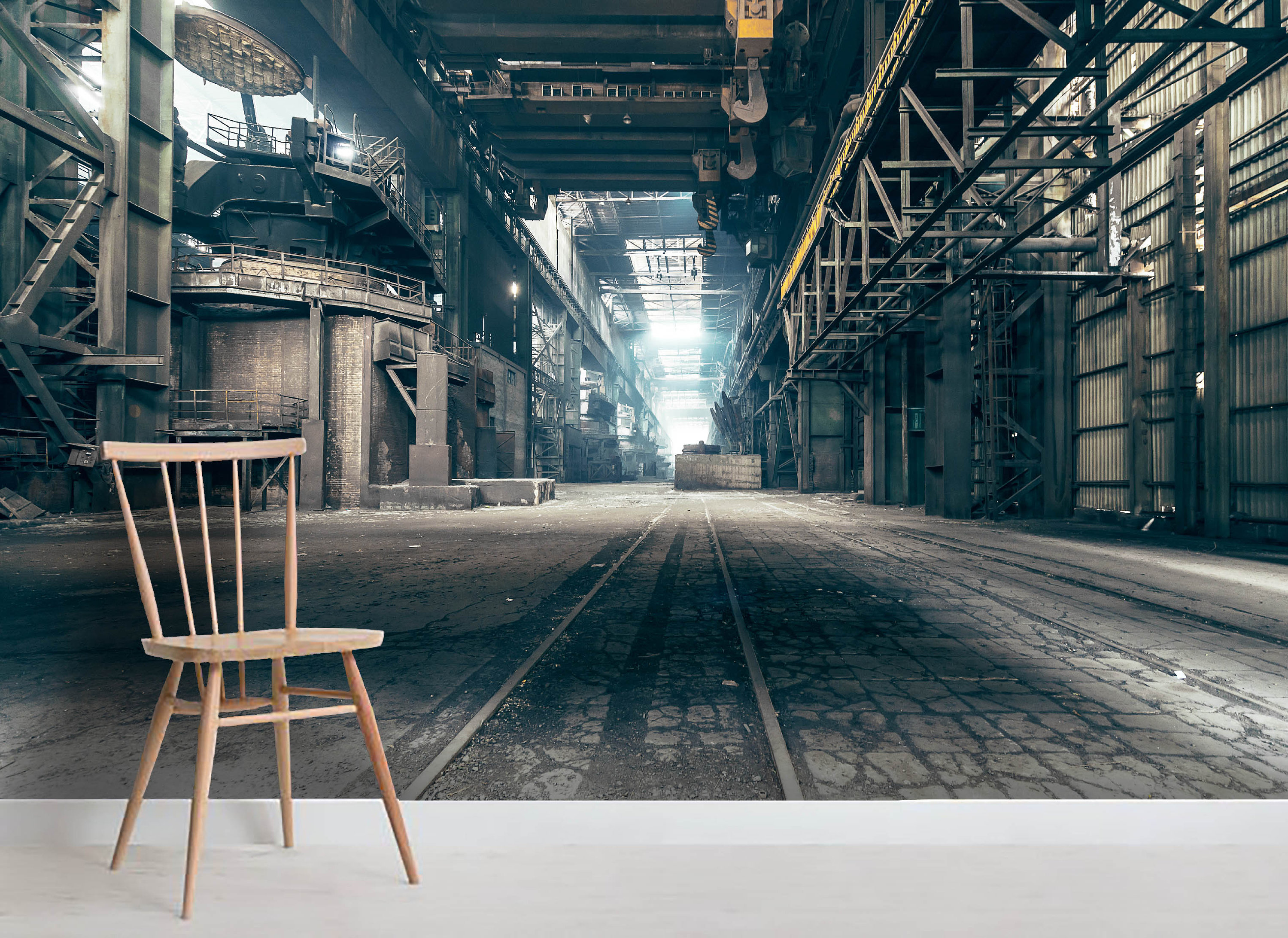 3D Factory Wallpaper Abandoned Wall Mural Dim Wall Decor - Etsy Australia