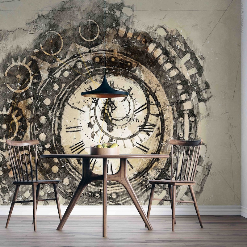 Clock Wall Decal - Etsy