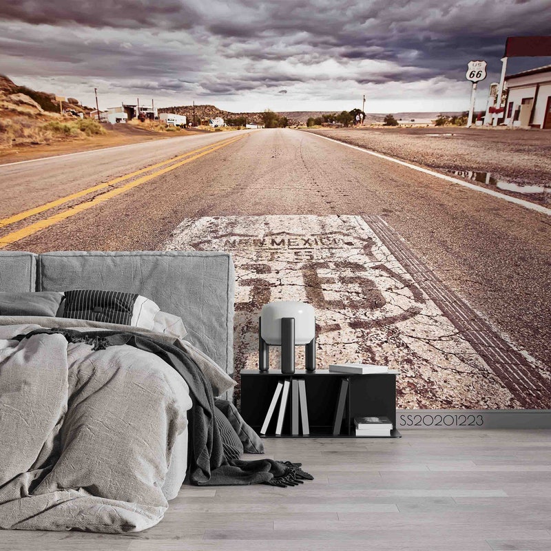 Route 66 Wall Mural - Etsy