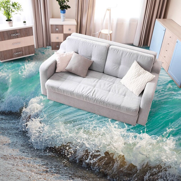 3d Ocean Vinyl Flooring - Etsy