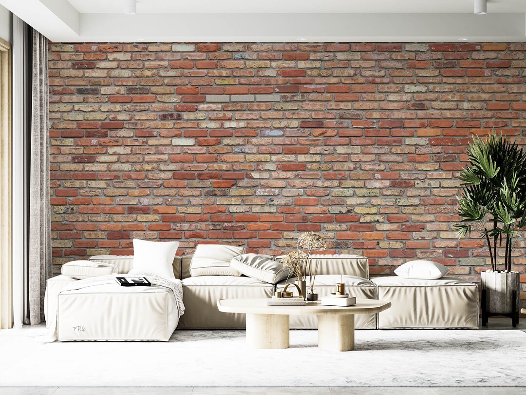 Red Brick Wall Texture 3D Peel and Stick, Removable Wallpaper, Wall ...