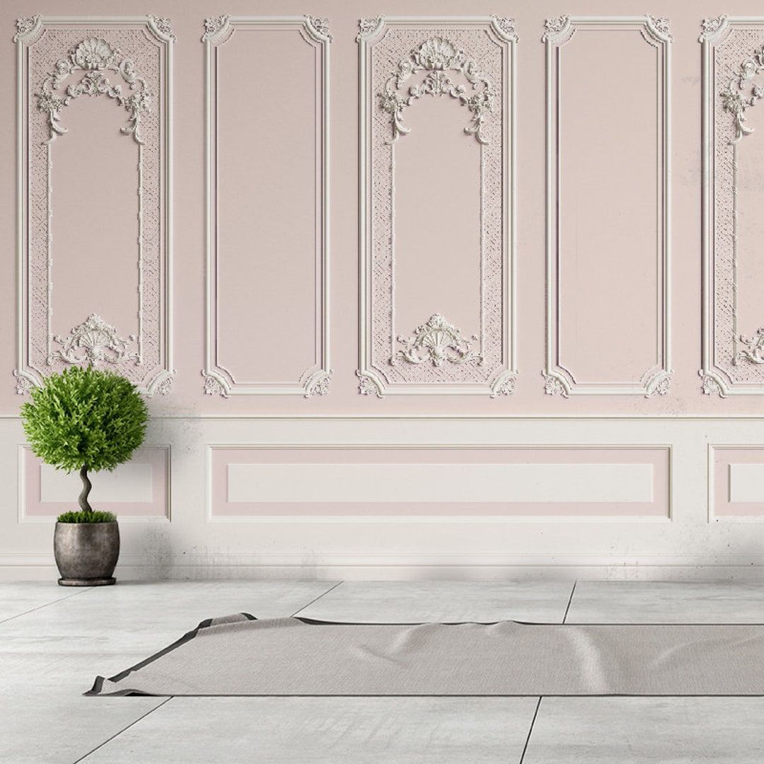 3D Embossed Cornice Wall Mural, Peel and Stick Wallpaper - Etsy Australia