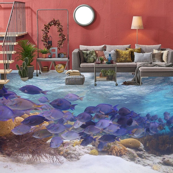 3d Ocean Vinyl Flooring - Etsy