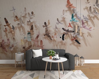 Bird Wall Mural - Etsy