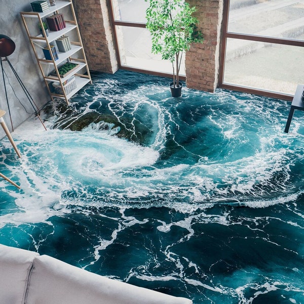 3d Ocean Vinyl Flooring - Etsy