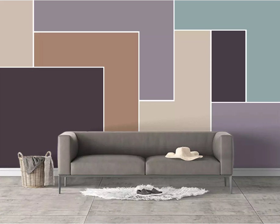 3D Square Wallpaper Geometric Wall Mural Minimalist Wall - Etsy Australia
