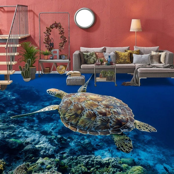 3d Ocean Vinyl Flooring - Etsy