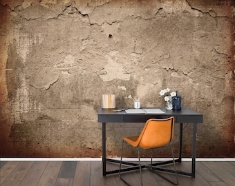 Copper Effect Wallpaper Mural Rustic Effect - Etsy
