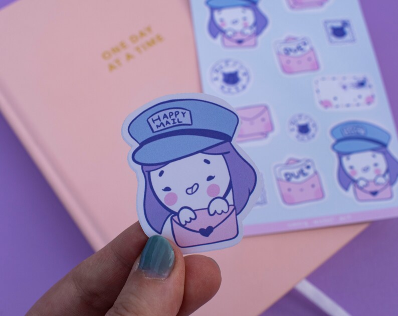 Happy Mail Stickers, Cute Mail Planner Stickers, Kawaii Mail Planner ...
