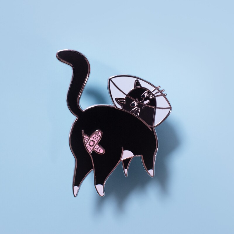 Angry Cat Pin - Etsy