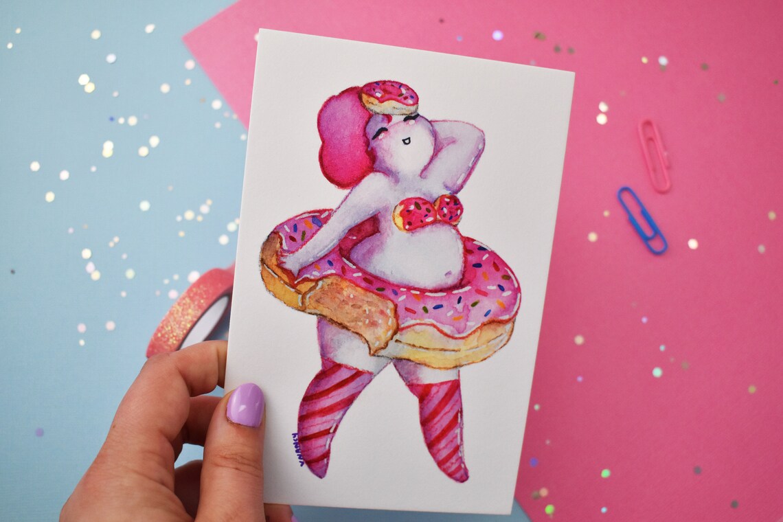 Kawaii Cute Girl Print - Kawaii Girl - Kawaii Print - Cute Girl Kawaii ...