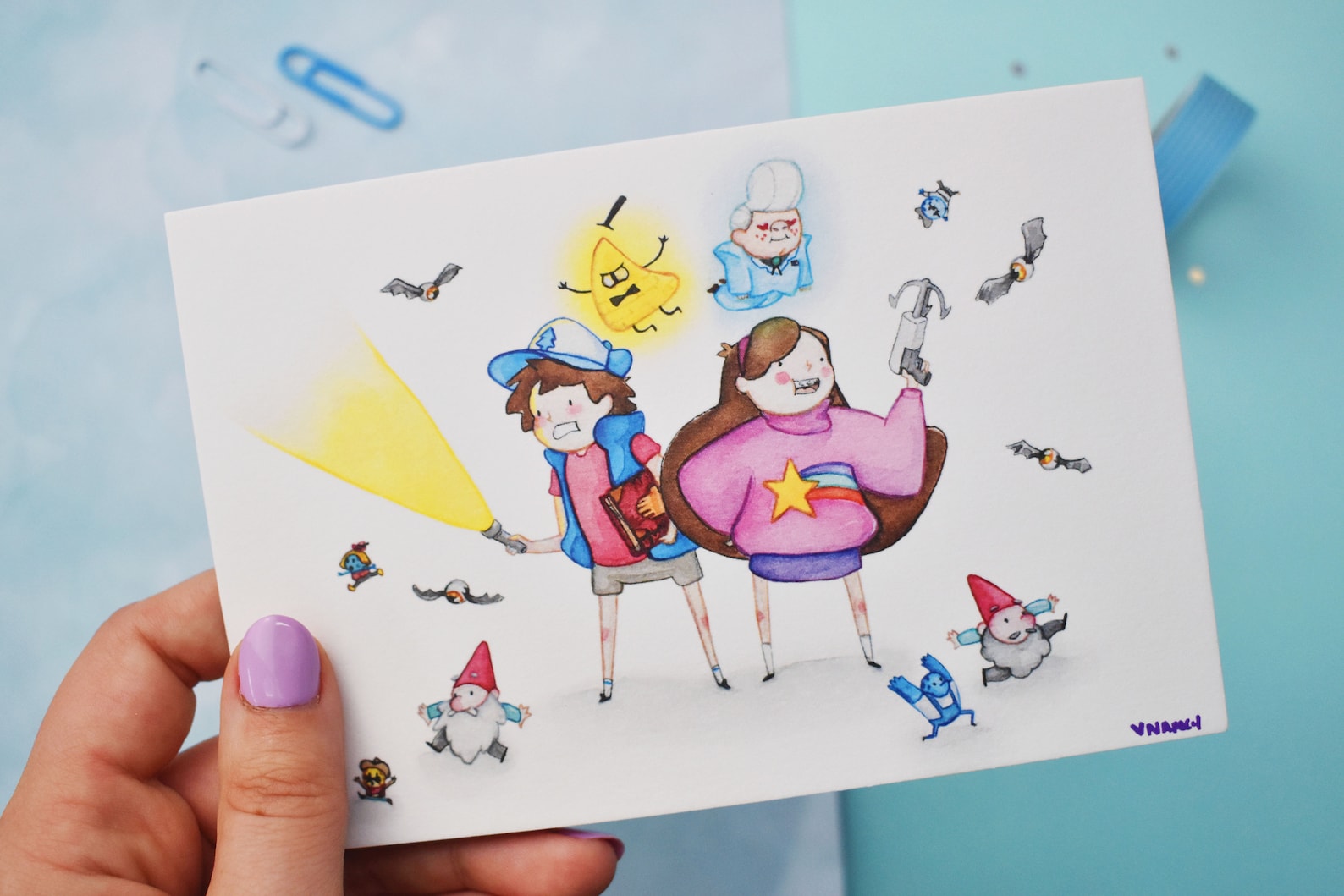 Gravity Falls Gravity Falls Print Art Print Watercolor - Etsy