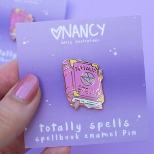 Pastel Goth Witch Spellbook Hard Enamel Pin, Magical Cute Kawaii ...