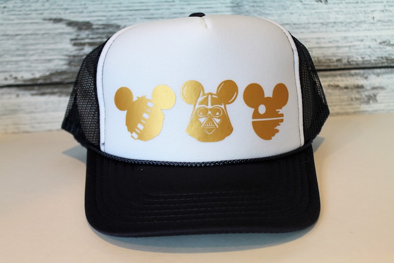 Disney Star Wars Trucker Hat: Wookie, Darth Vader - Etsy