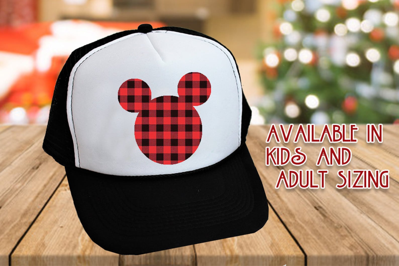 Kids Lumberjack Disney Trucker Hat Boys/girls Mickey Snapback Adult ...