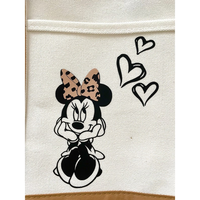 Disney Character Beach Tote: Mickey or Minnie Mouse, Large Canvas Bag ...