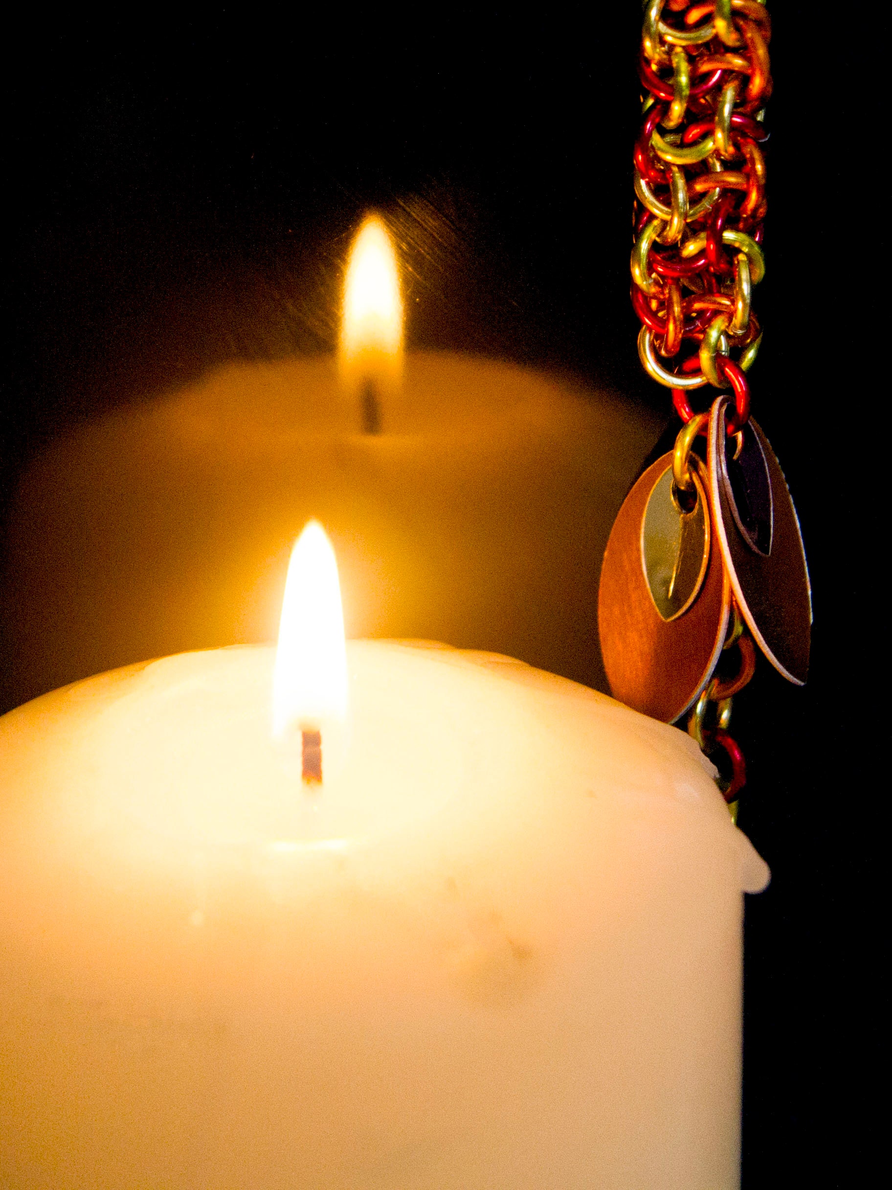 Fire Chainmail Bracelet / LARP Jewellery / Flame Bracelet / Chainmaille ...