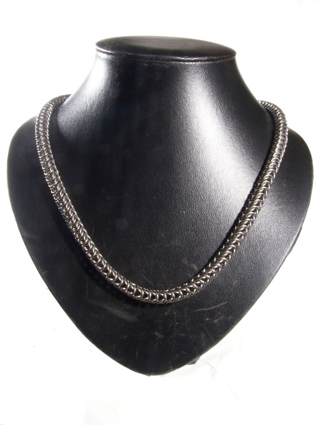 Steel Chainmail Necklace / Stylish Box Chain / Stainless Chainmaille ...