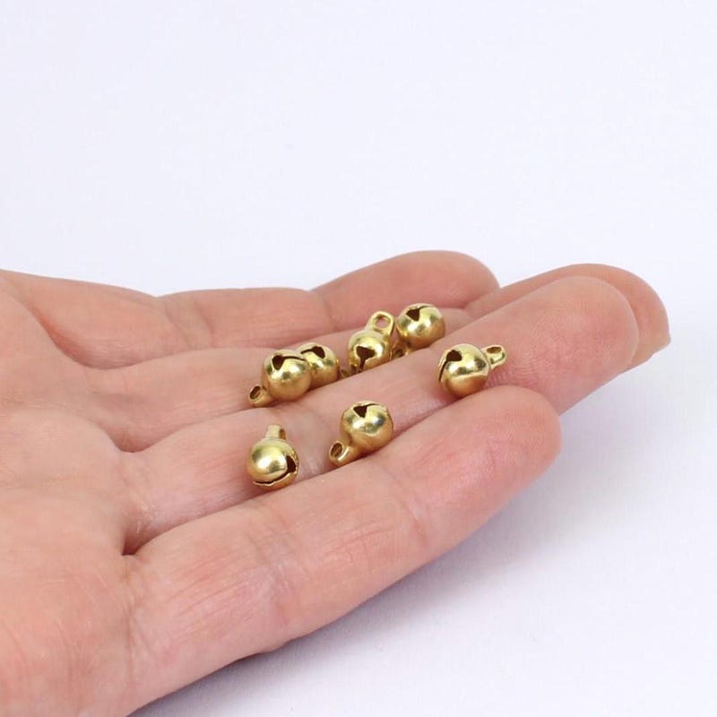 Tiny Bell Charm - Etsy