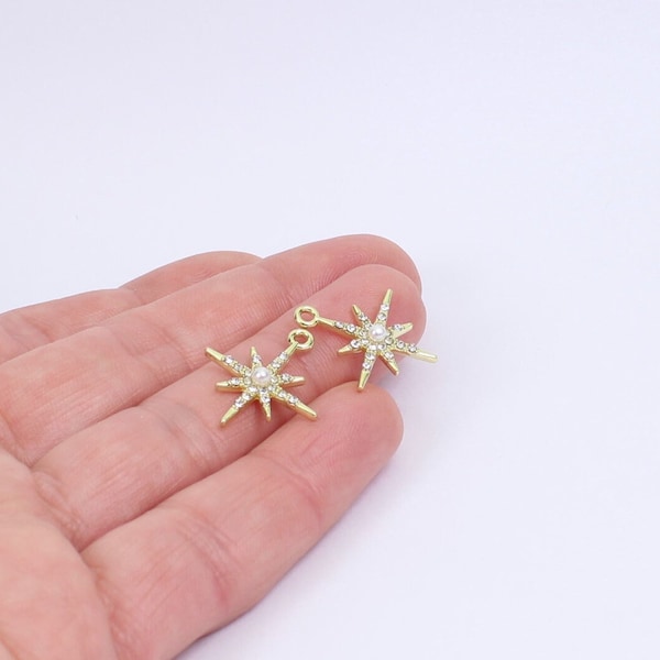 North Star Charm - Etsy