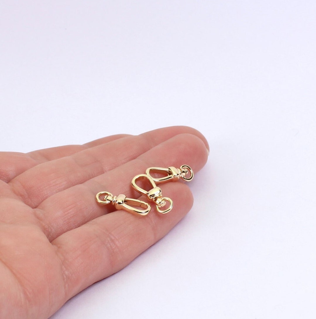 2/4/8 X Gold Plated Swivel Lobster Clasps 18K Gold Plated - Etsy