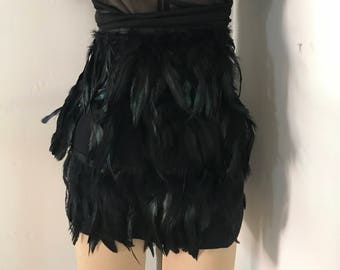 Feather skirt | Etsy