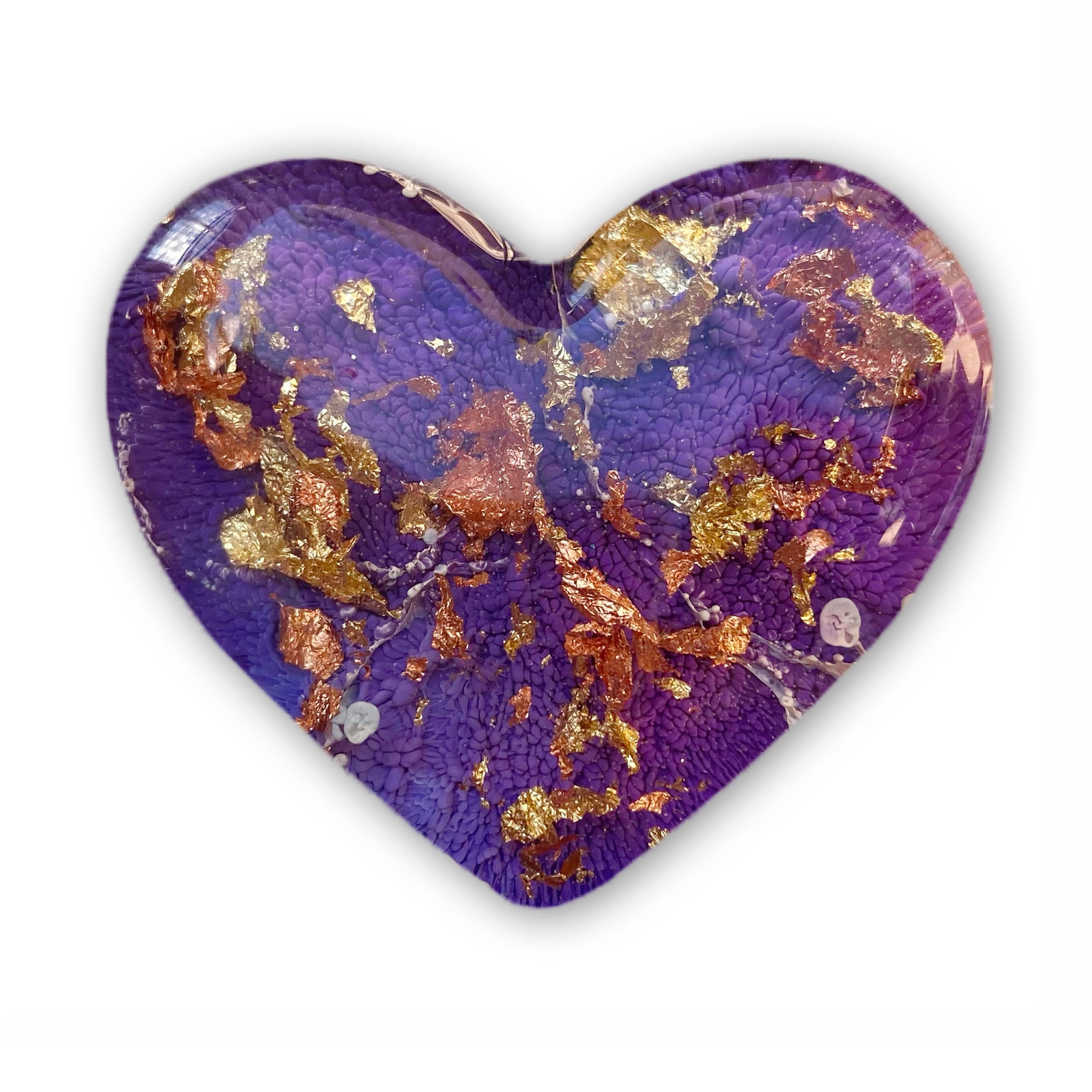 Resin heart decoration. Colorful resin heart. Random Resin | Etsy