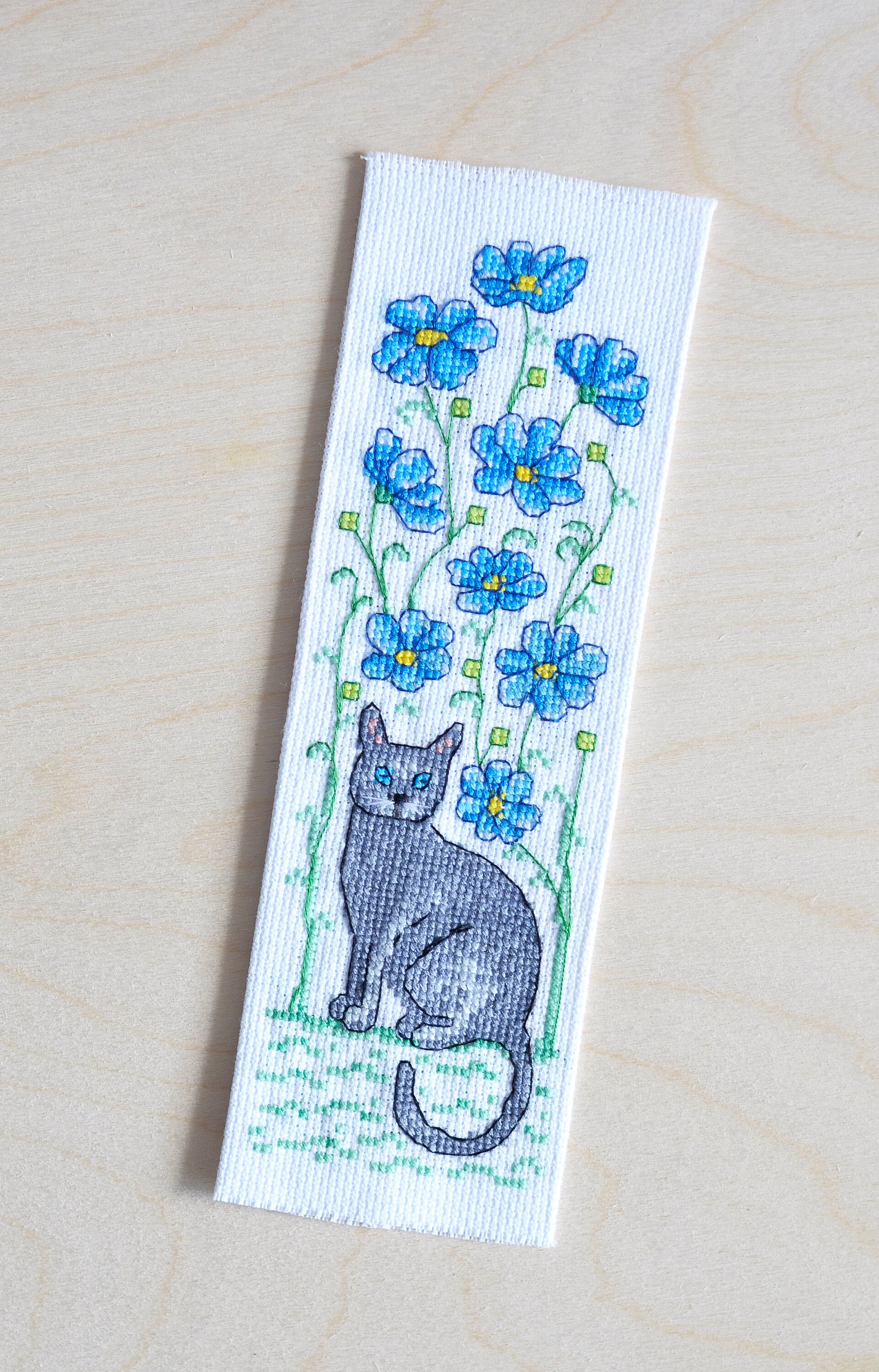 2 Bookmark Cross Stitch Patterns Cat Cross Stitch Pattern - Etsy