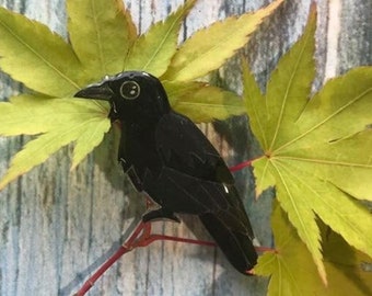 Lapel Pin Raven - Etsy