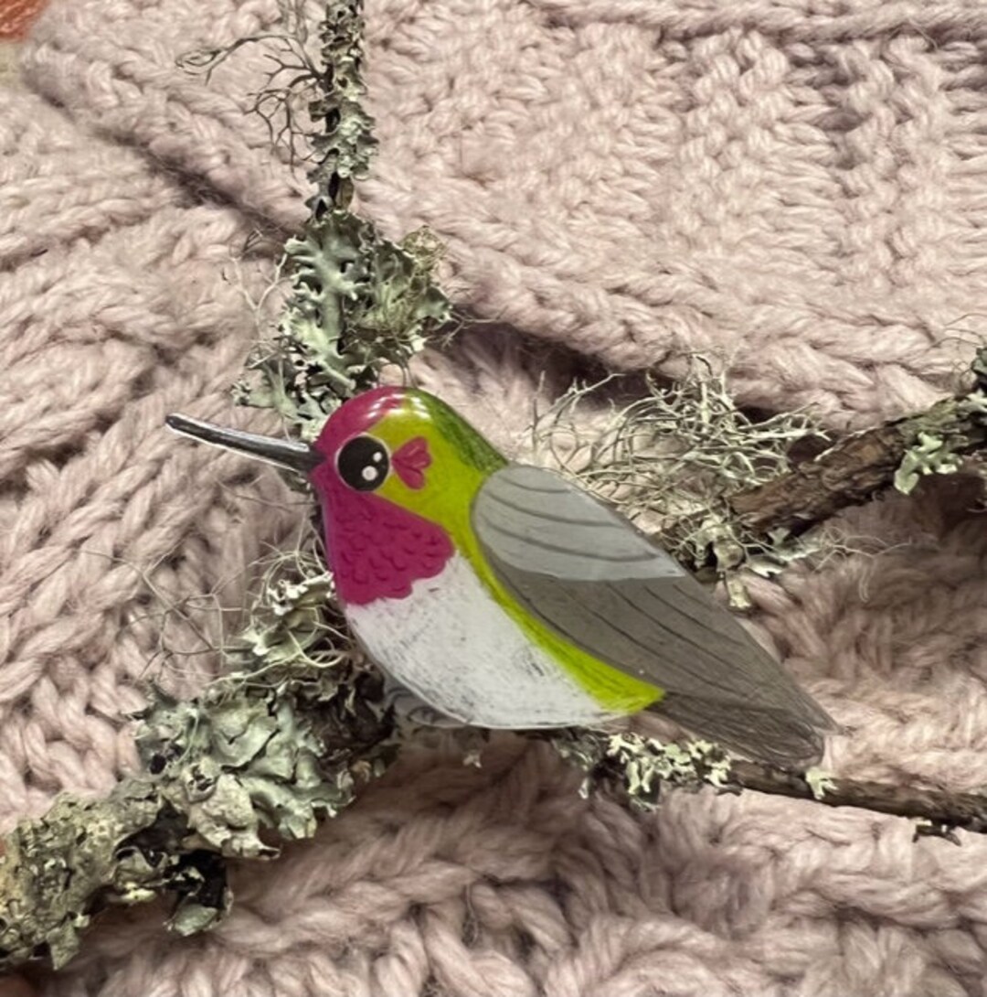 Anna's Hummingbird Lapel Pin - Etsy