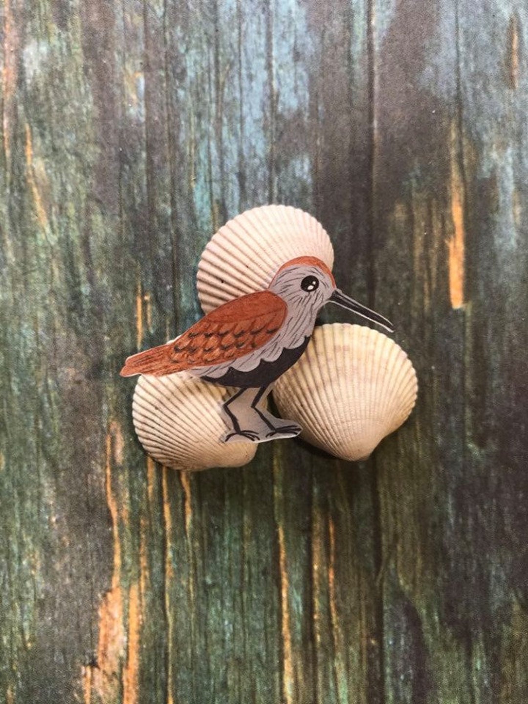 Dunlin Lapel Pin (or Manget) - Etsy