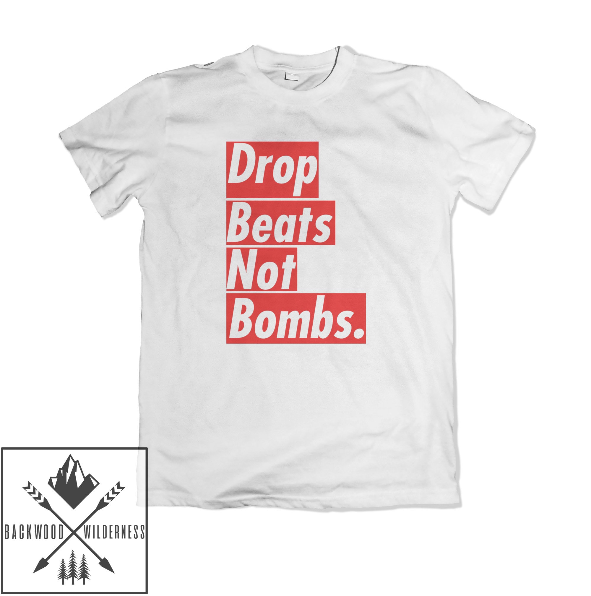 Drop Bass Not Bombs Wallpaper