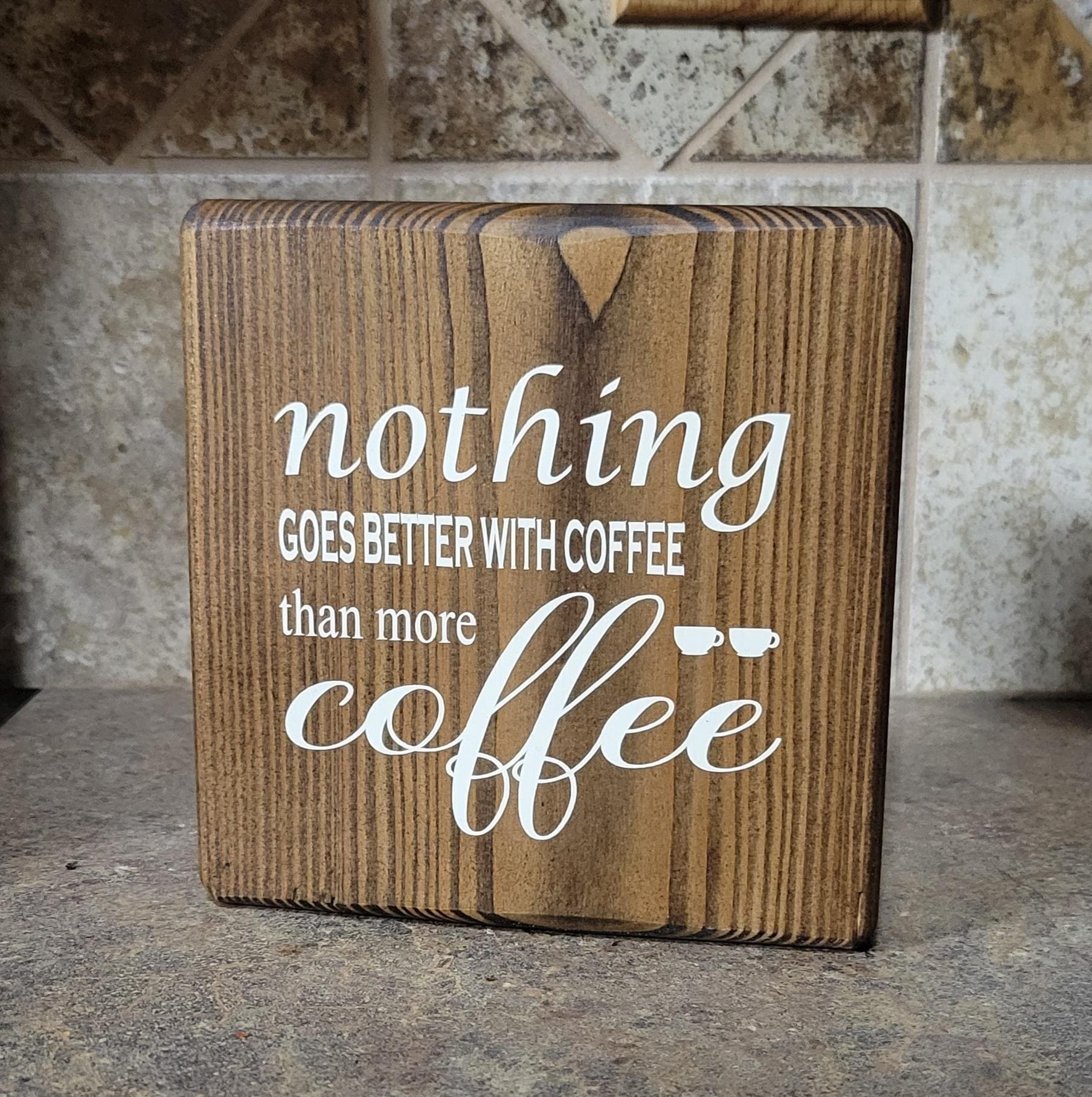 Funny Coffee Sign: Farmhouse Kitchen Decor - Etsy