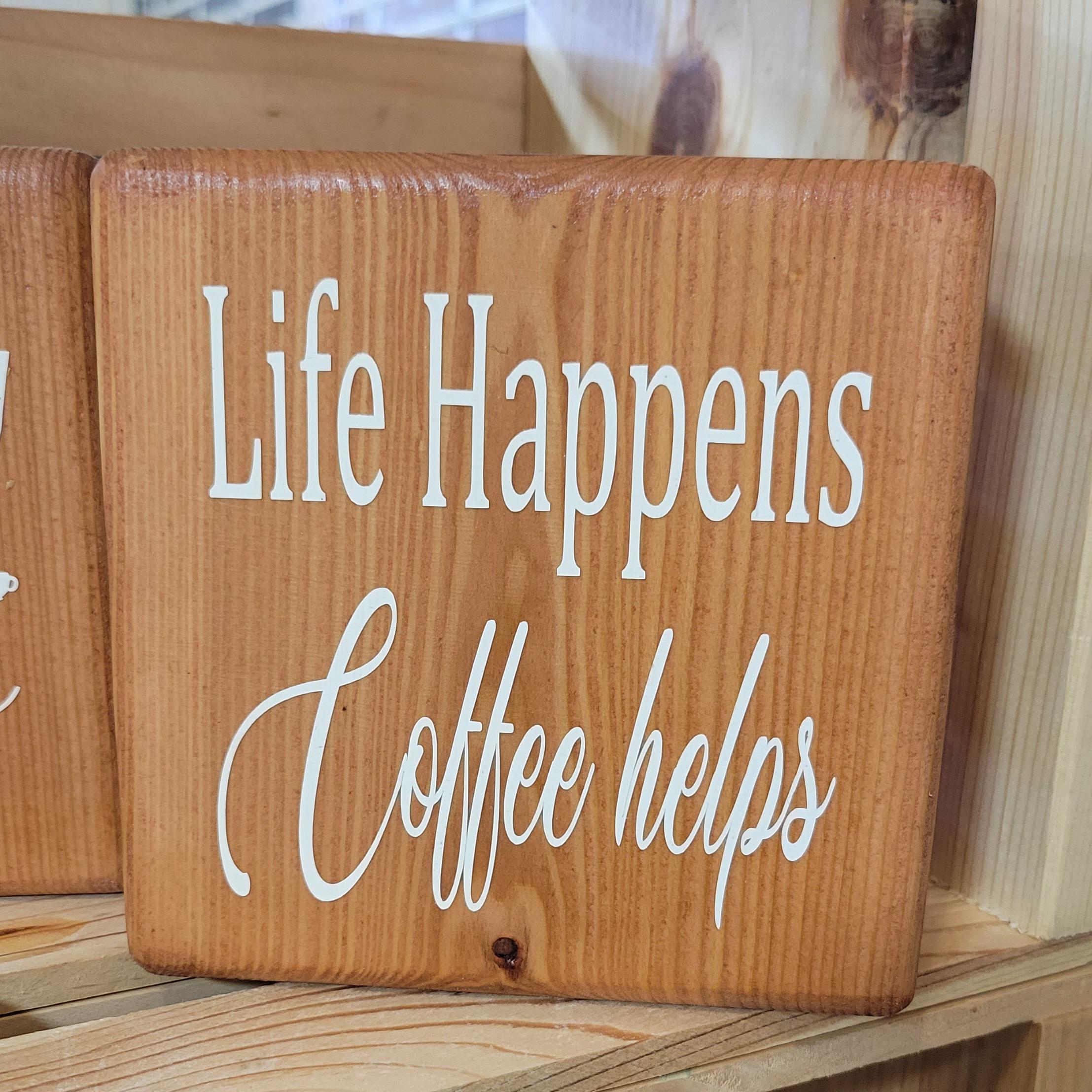 Funny Coffee Sign: Farmhouse Kitchen Decor - Etsy