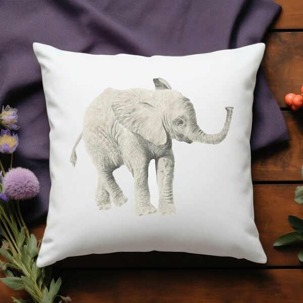 Elephant Cushion - Etsy UK