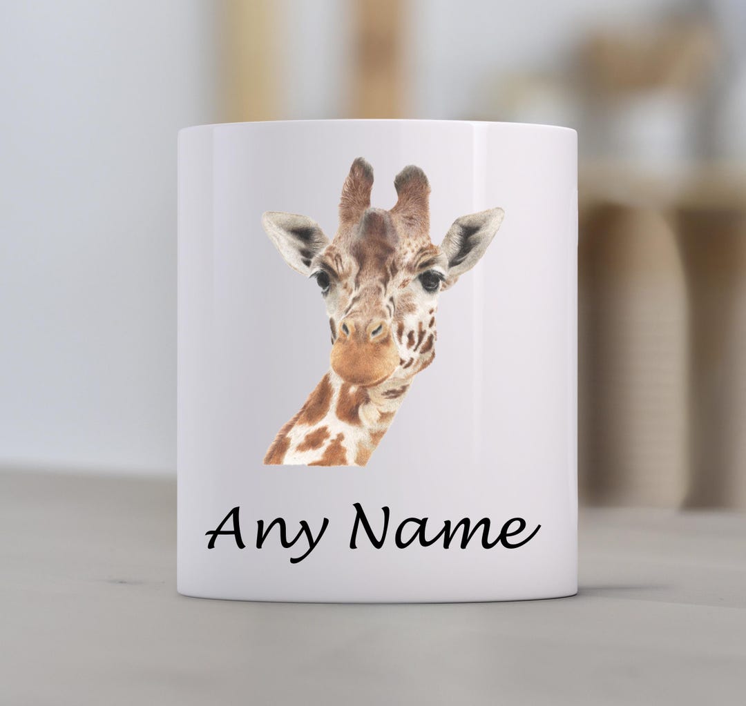 Personalised Money Box - on Safari Giraffe Piggy Bank - Etsy