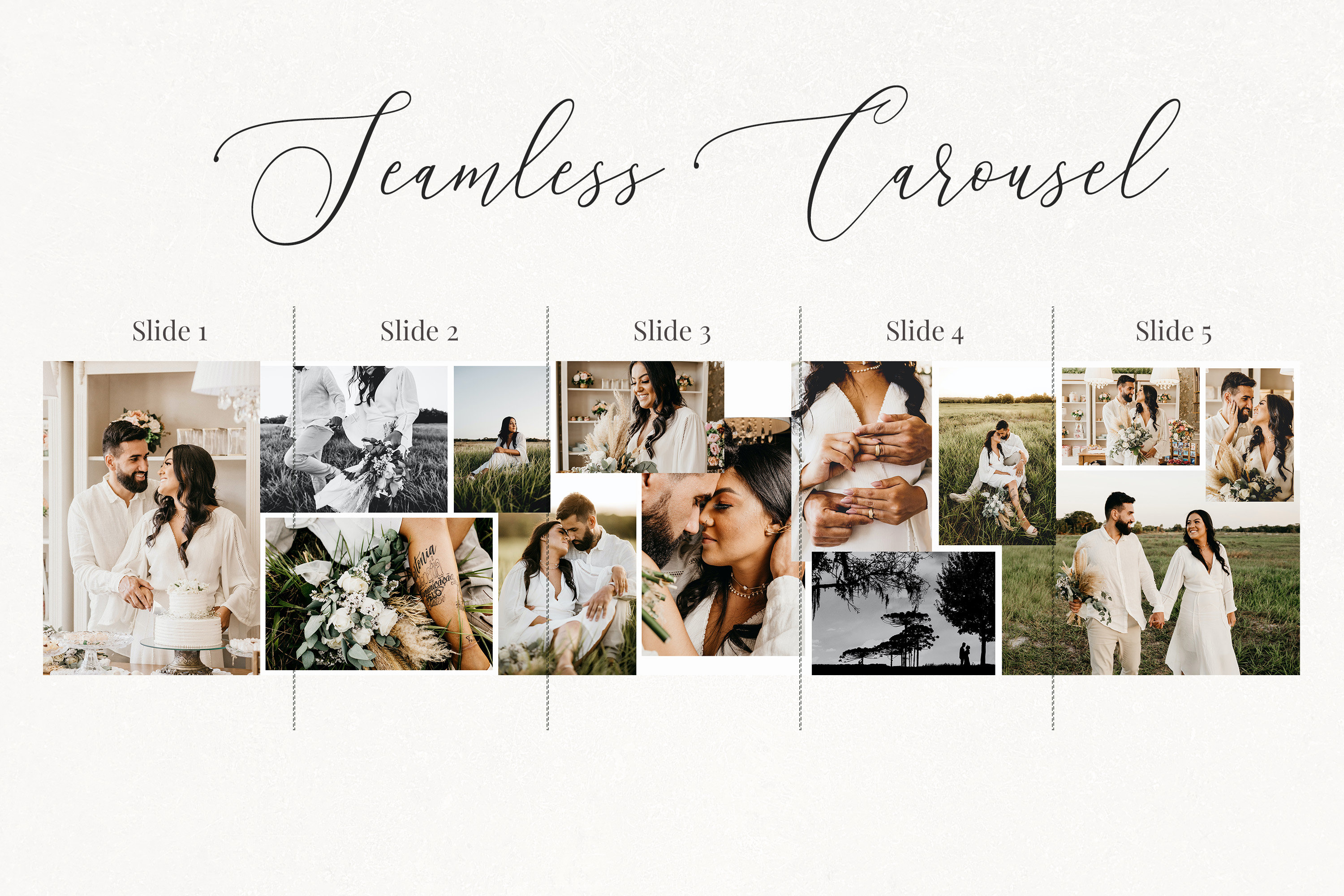 New Instagram Seamless Carousel - Photoshop PSD Slide Post Template for ...