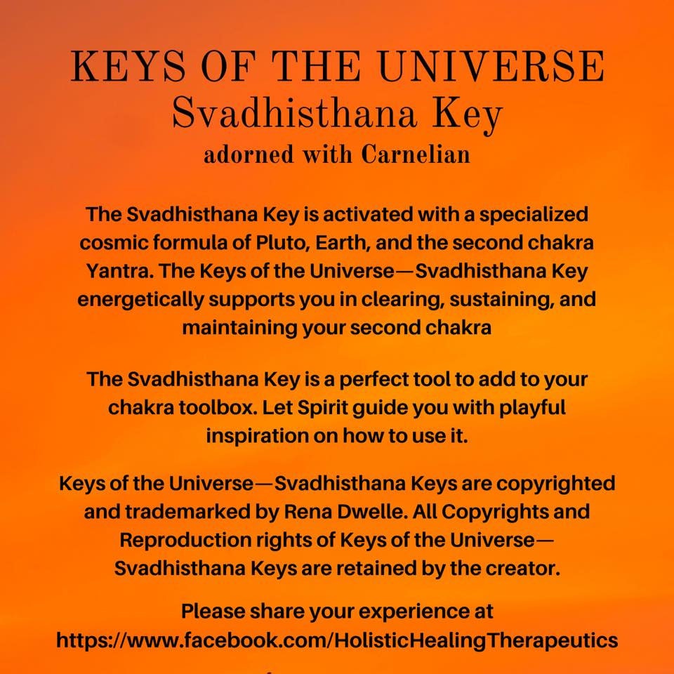 Keys of the Universe svadhisthana Key Chakra Keys sacral - Etsy