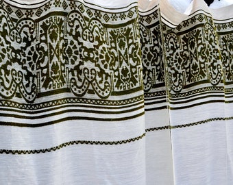 Green Vintage Curtains | Etsy