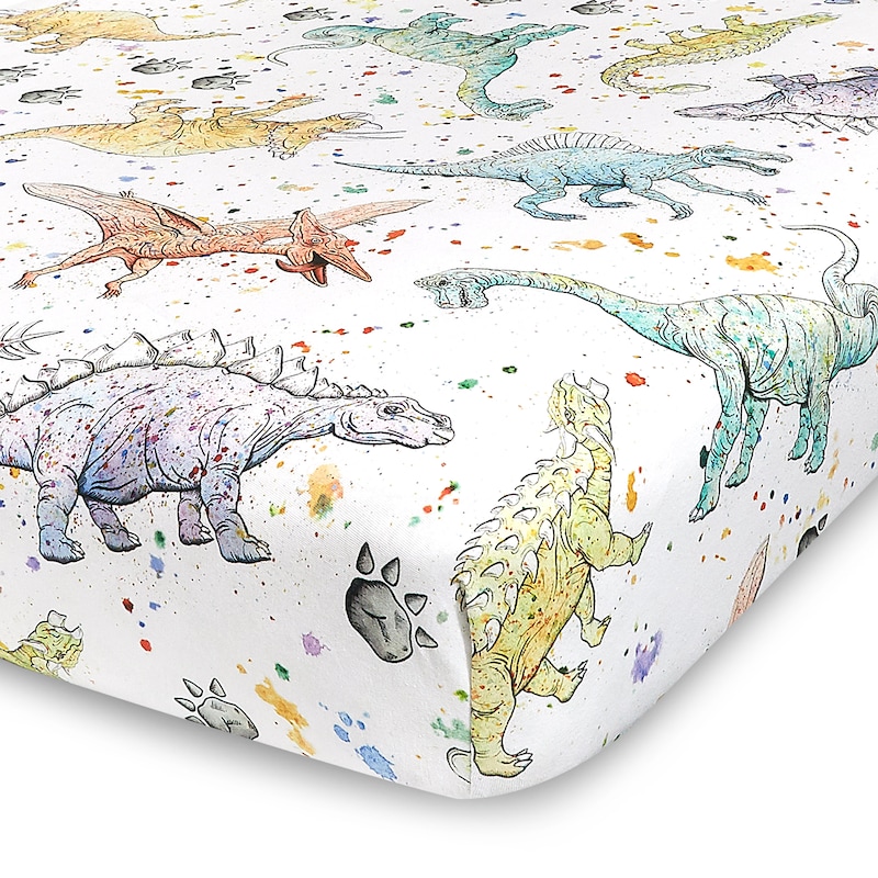 Girl Dinosaur Crib Bedding - Etsy