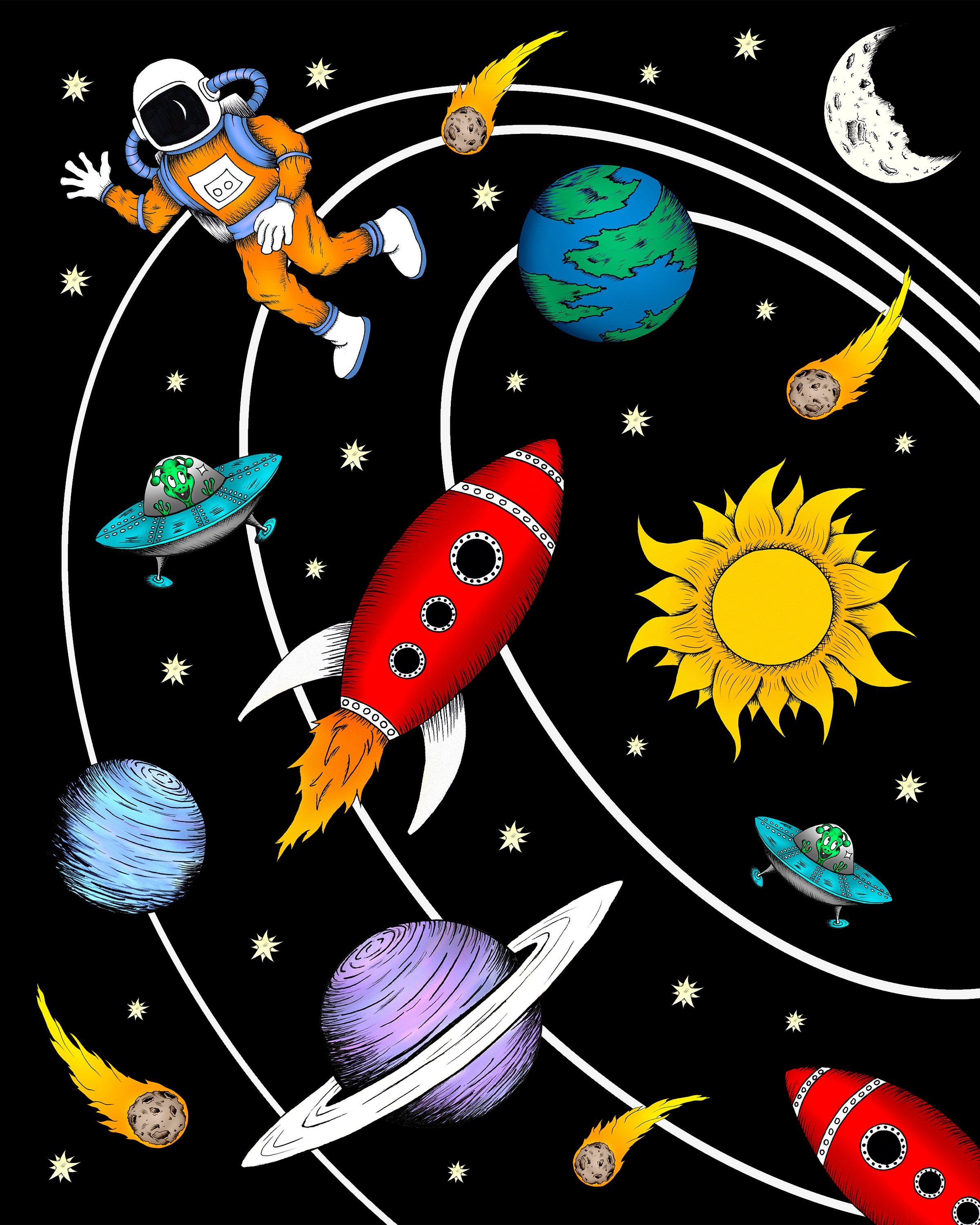 Outer Space Nursery Art Outer Space Nursery Decor - Etsy